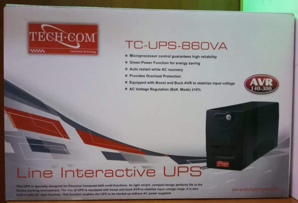Techcom 860VA Line Interactive UPS • Devices Technology Store