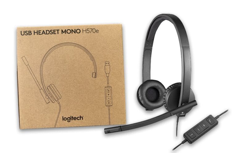Logitech H570e Wired USB Stereo Headset • Devices Technology Store